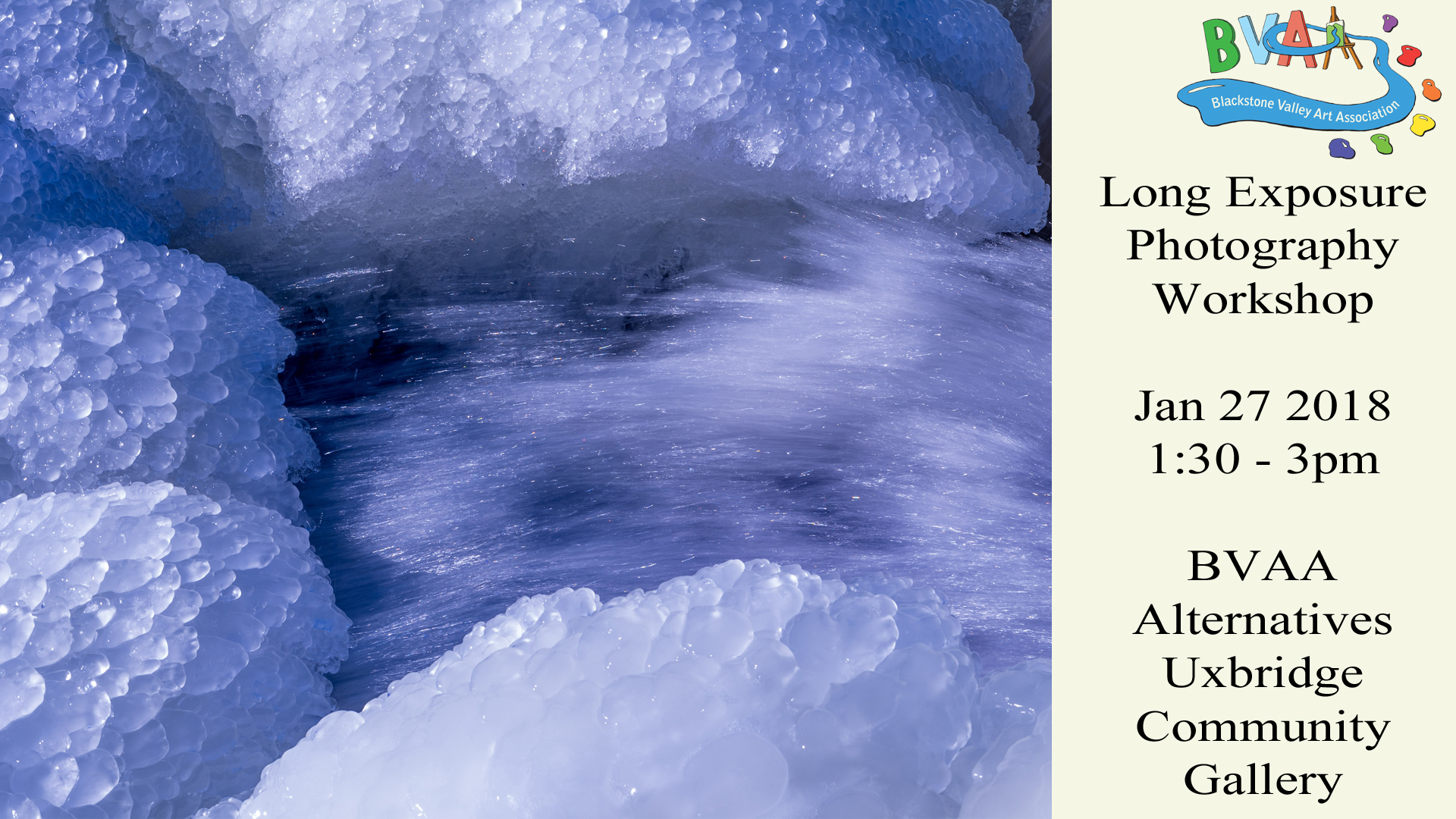 Long Exposure Photography Workshop – Jan 27 2018 – Blackstone Valley ...