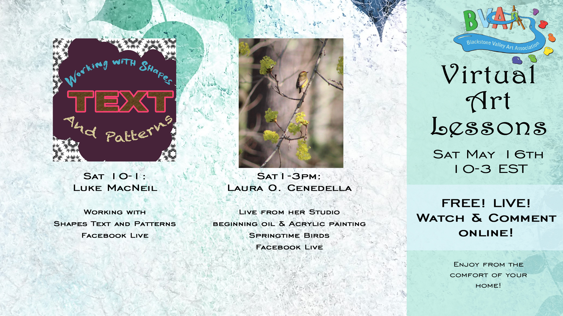 Luke MacNeil and Laura Cenedella Workshops Sat May 16 2020 – Blackstone ...