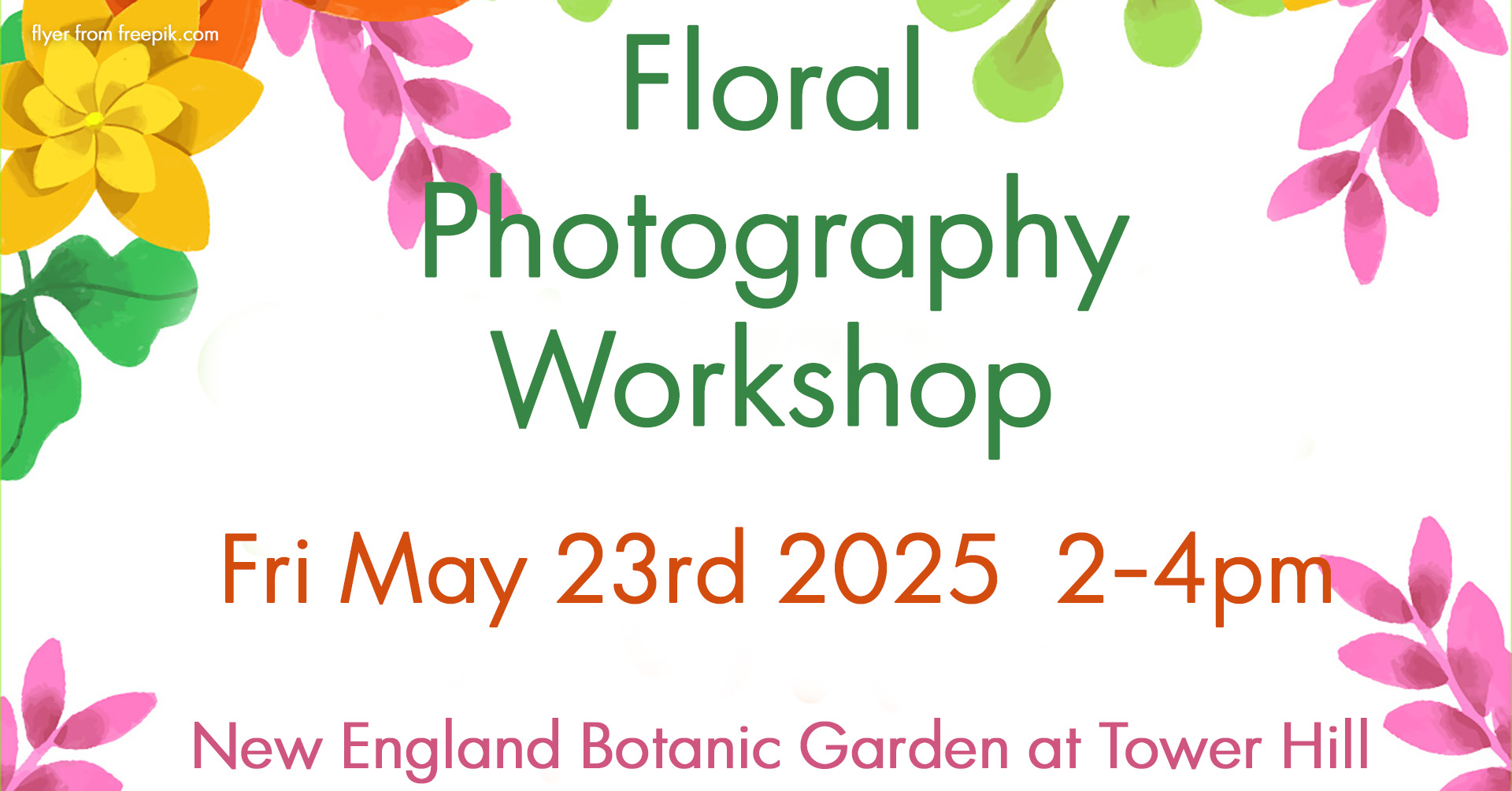 Floral Photography Workshop at New England Botanic Garden at Tower Hill ...